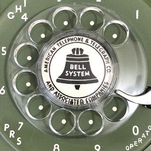 Restored Vintage Western Electric Model 500 Rotary (pulse) Dial Green ...