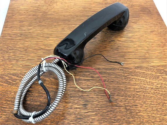 Vintage Payphone Receiver Handset and Armored Cord - Etsy