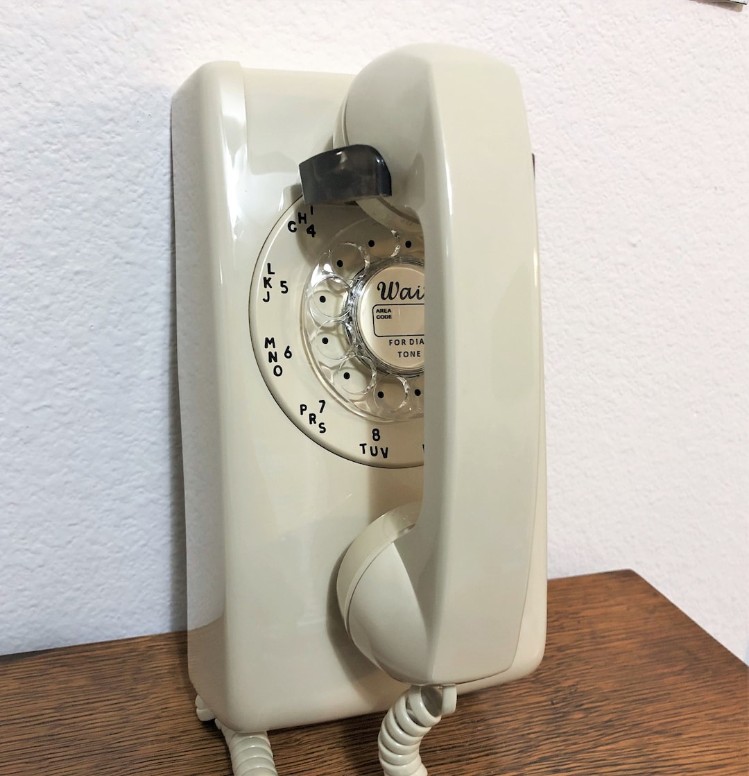 Restored Vintage Model 554 Ivory Rotary Dial Wall Phone Circa 1985 - Etsy