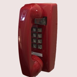 Restored Model 2554 Cherry Red Touchtone Wall Phone - Etsy