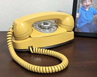 Vintage MCM Western Electric Pink Princess Phone, Rotary Dial, Bell ...