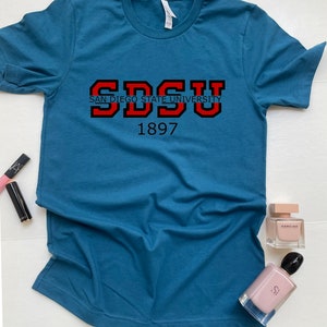 SDSU T-shirt: San Diego State University Vintage Crewneck T-shirt - Etsy