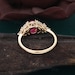 Vintage Ruby Engagement Ring Women Yellow Gold Ruby Engagement - Etsy