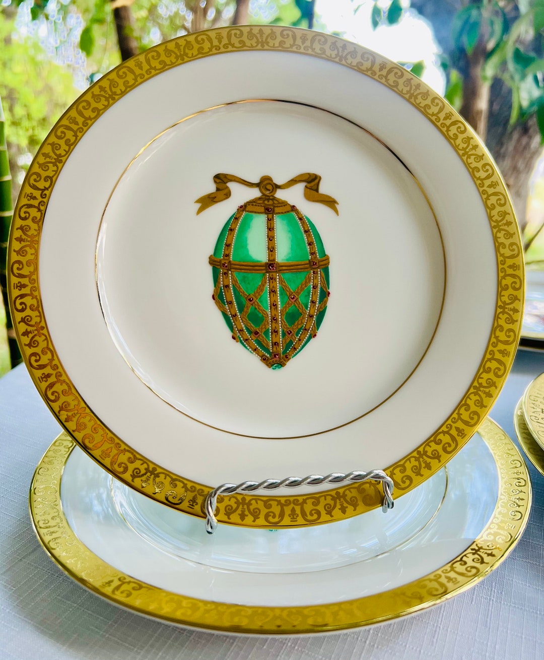 Royal Gallery Gold Buffet Faberge Egg Plates (set of 4) - Etsy
