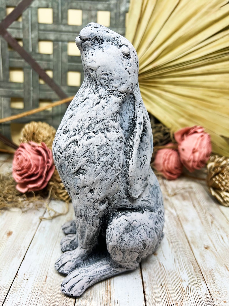 Moon Gazing Hare English Hares Rabbit Garden Statue Bunny - Etsy