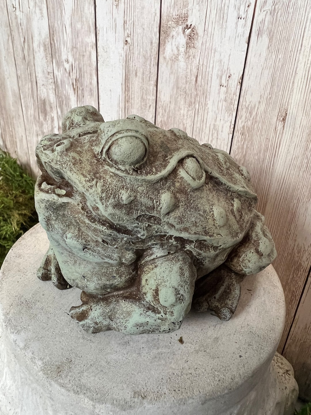 Large Bull Frog, Toad, Little Frog Prince, Frog Statue, Concrete Frog ...