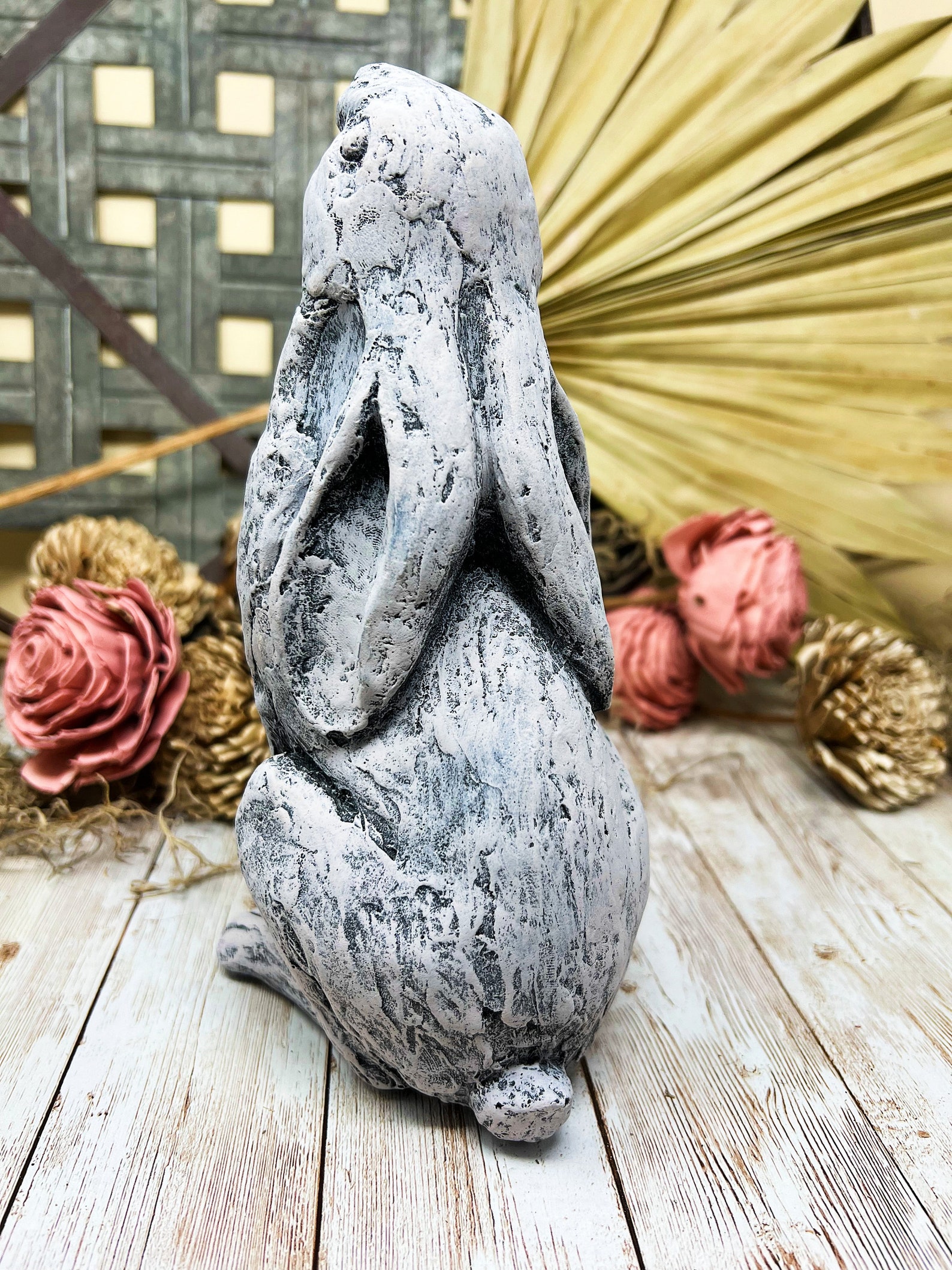 Moon Gazing Hare English Hares Rabbit Garden Statue Bunny - Etsy