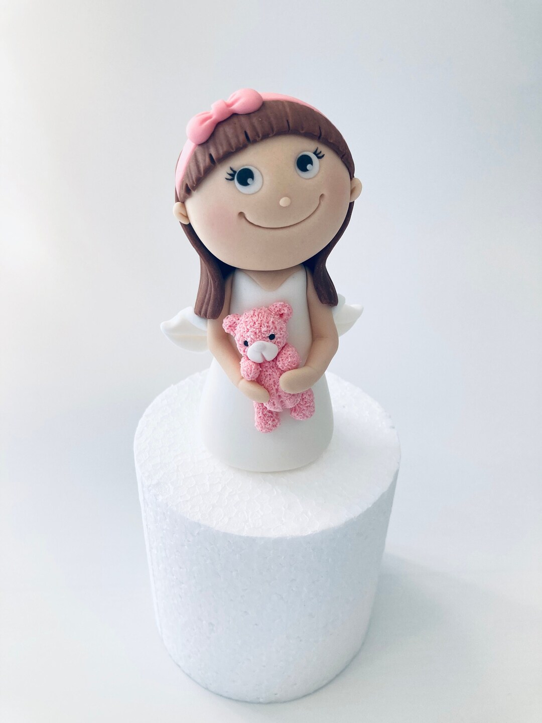 Angel Girl Fondant Saracino Sugarpaste Figure Cake Topper - Etsy