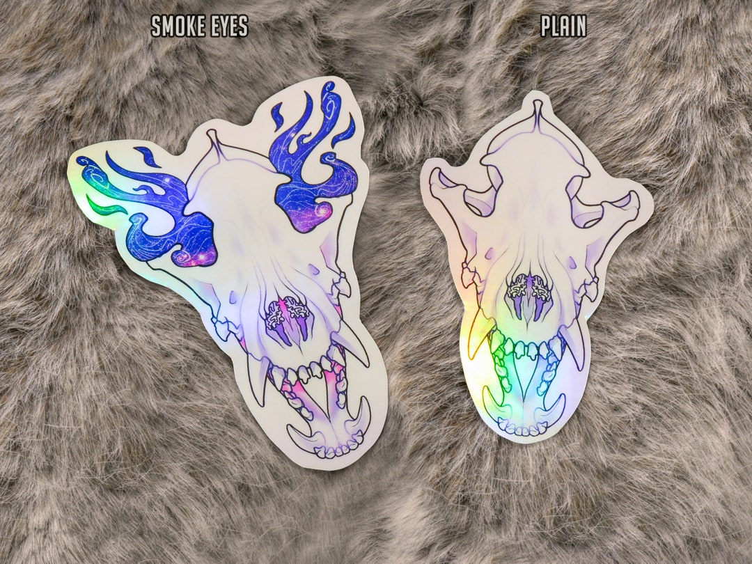 Wolf Skull Sticker - Etsy