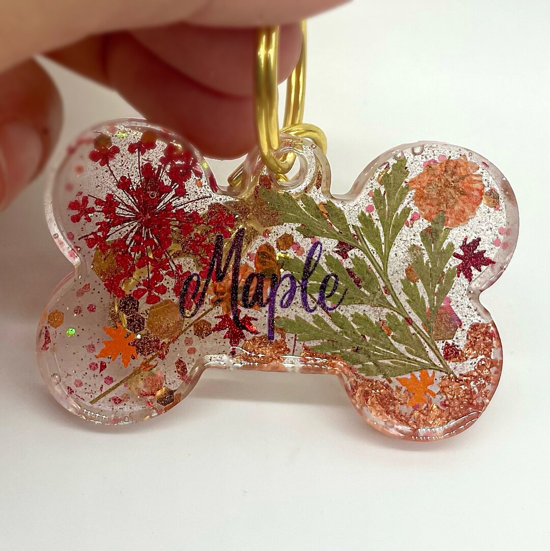 Autumn Days Personalised Dog Tag Custom Dog Tag Wiknter Dog - Etsy