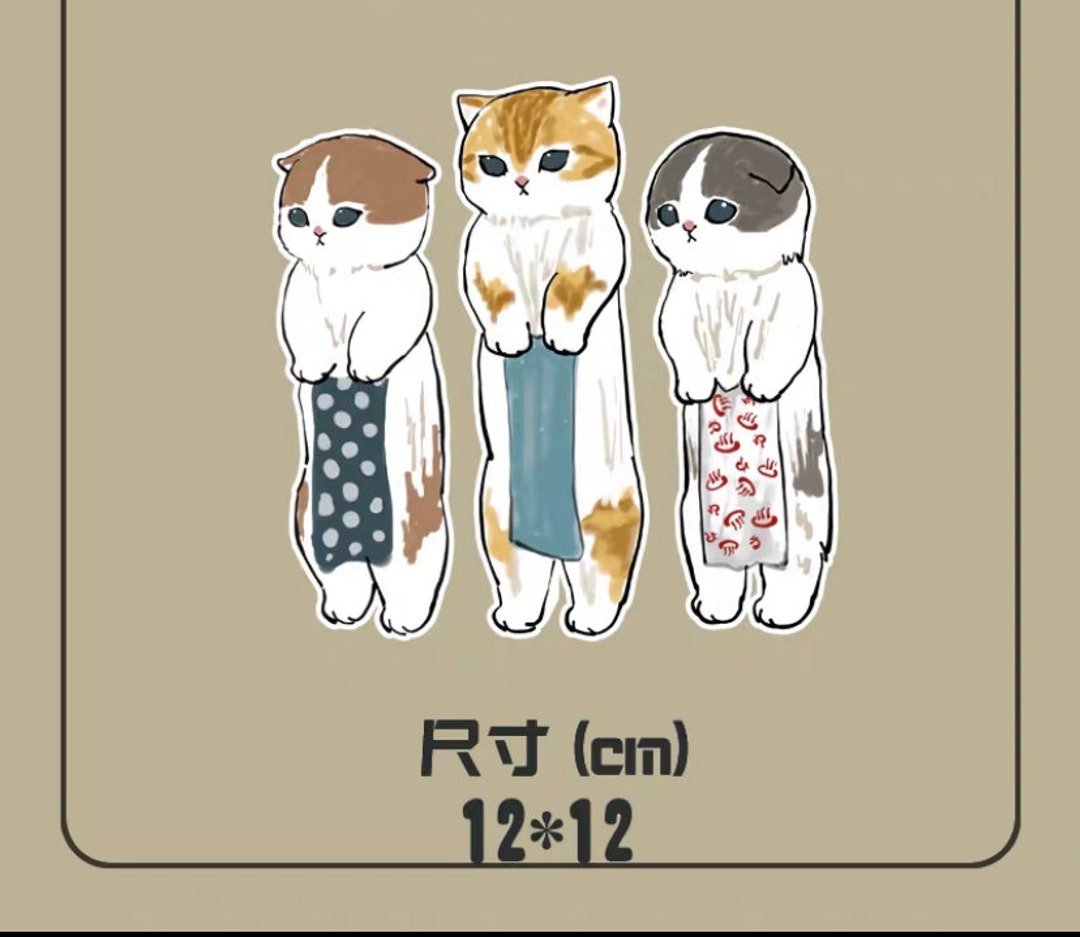 Mofusand Car Stickers, Vinyl Decal, Window Decorations - Etsy