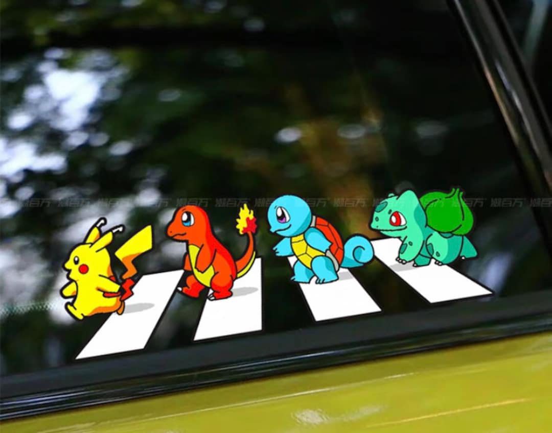 Pokemon Car Stickers, Vinyl Decal, Window Decorations - Etsy