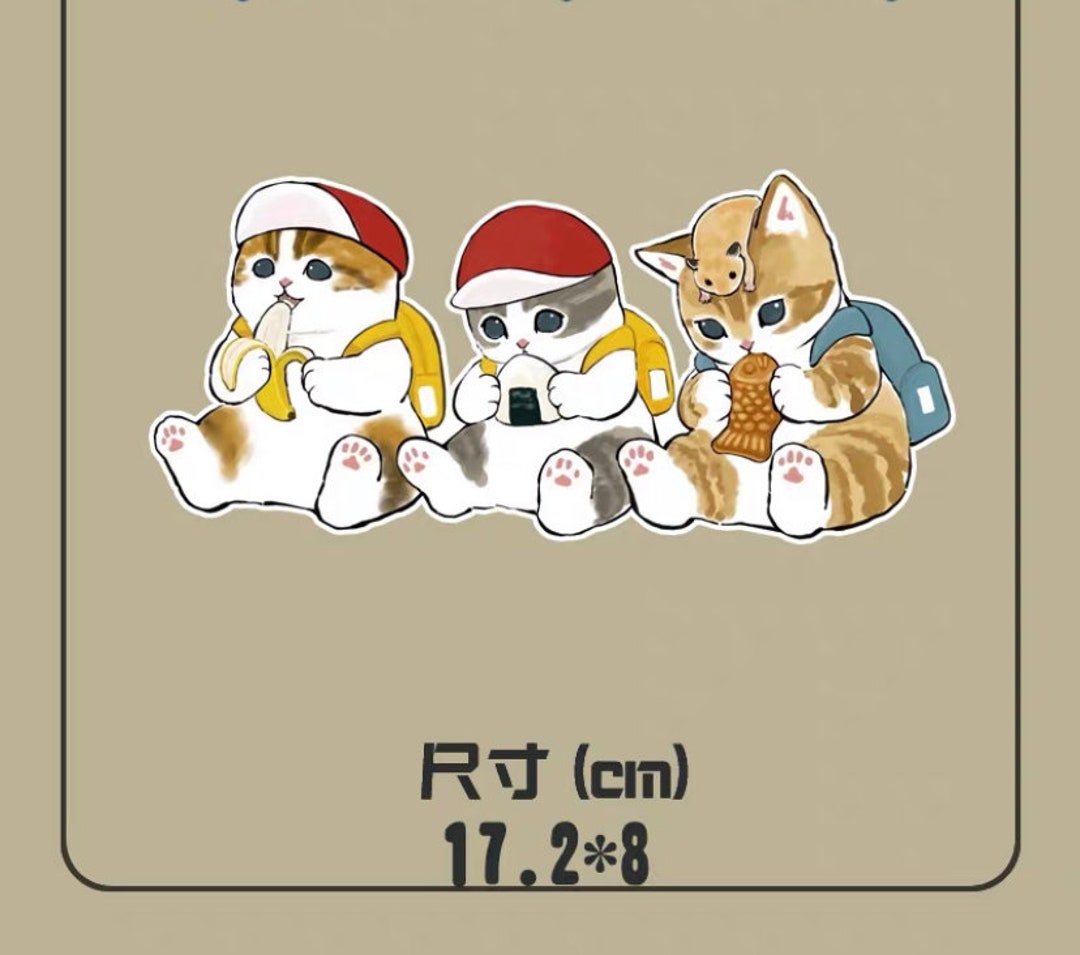 Mofusand Car Stickers, Vinyl Decal, Window Decorations - Etsy