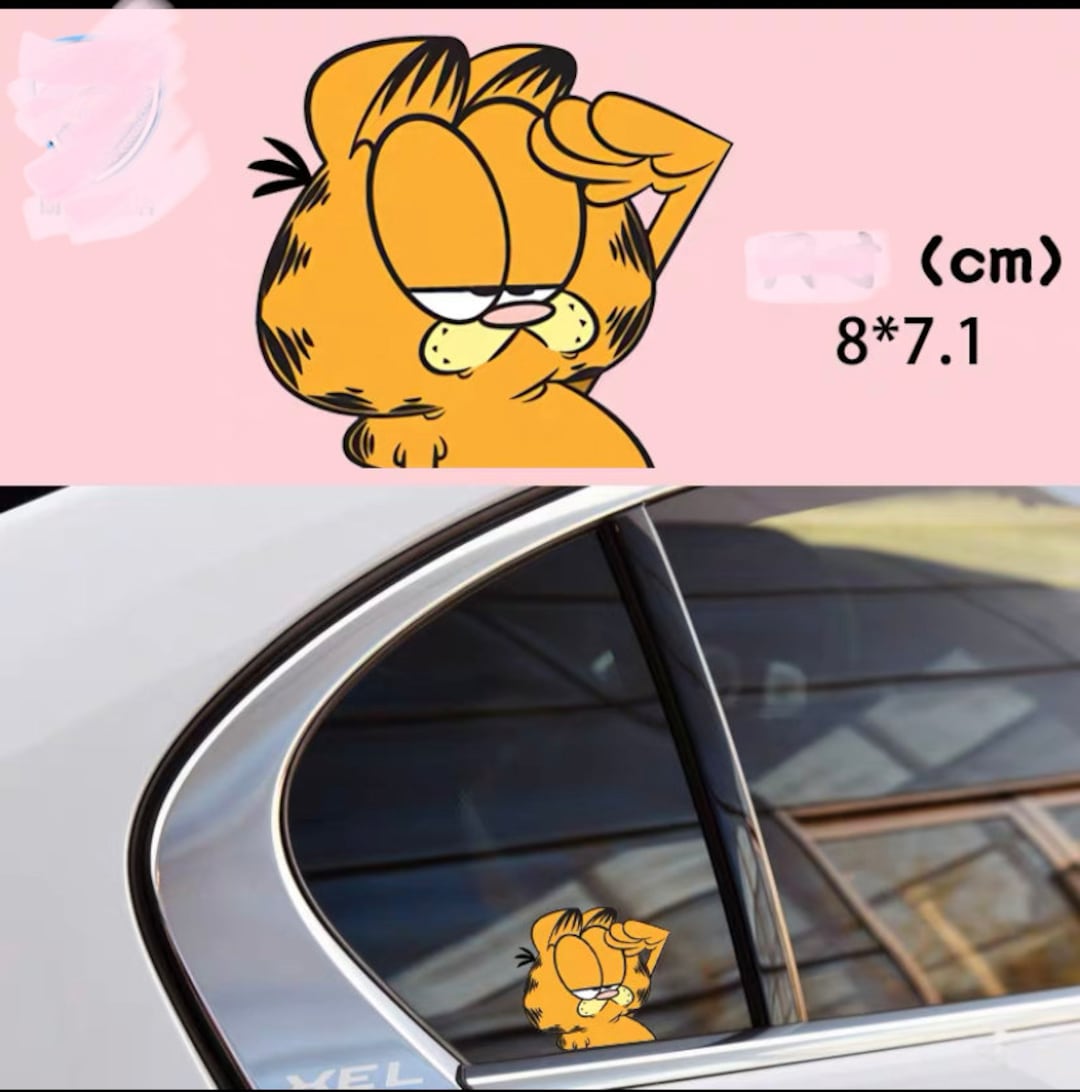 Garfield Car Stickers, Vinyl Decal, Window Decorations - Etsy