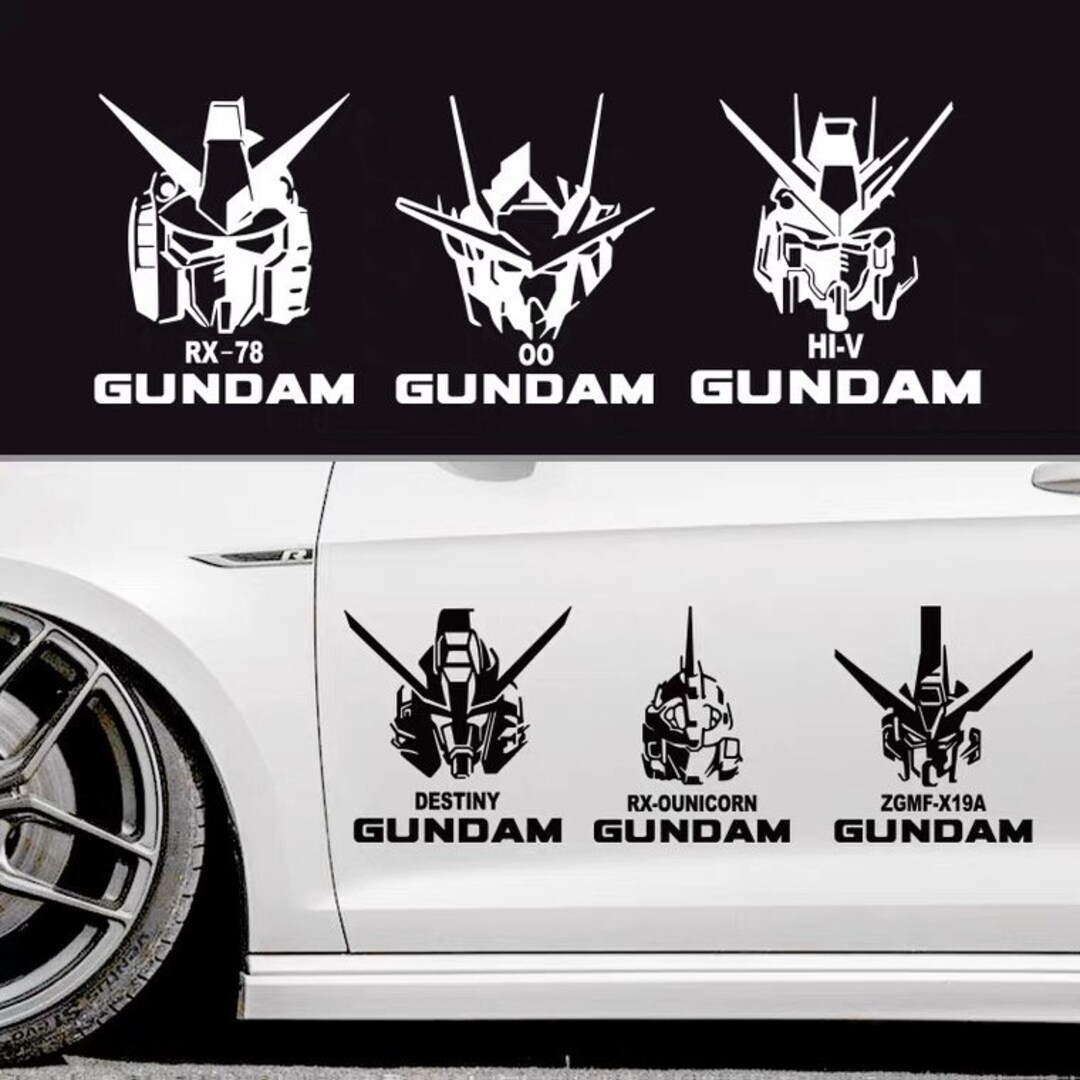 Gundam Car Stickers, Vinyl Decal, Window Decorations - Etsy