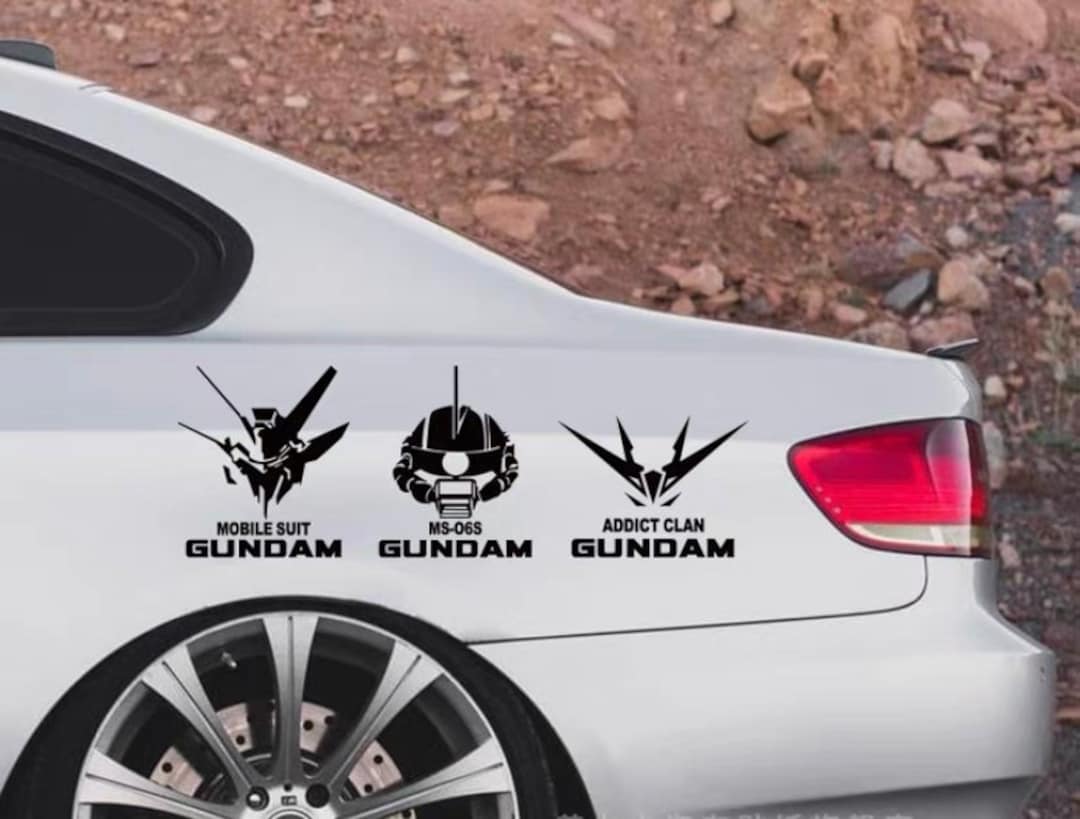 Gundam Car Stickers, Vinyl Decal, Window Decorations - Etsy