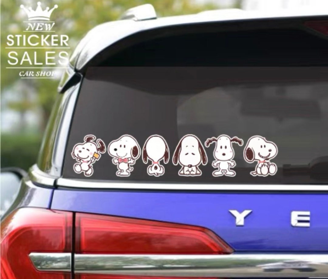 Snoopy Car Stickers, Vinyl Decal, Window Decorations - Etsy