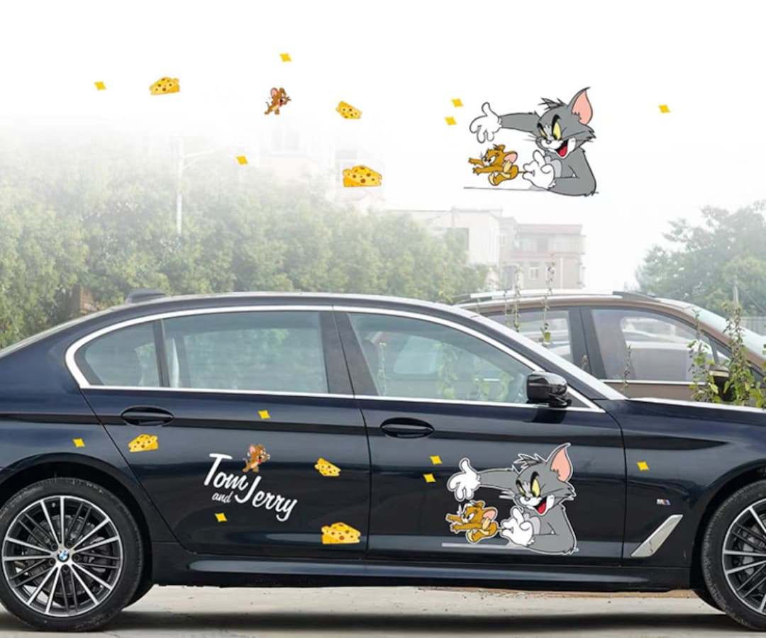Tom and Jerry Car Stickers, Vinyl Decal, Window Decorations - Etsy