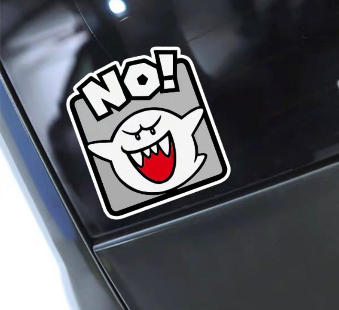 Mario Ghost Car Stickers, Vinyl Decal, Window Decorations - Etsy
