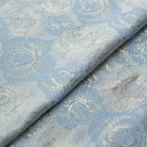 Red Rose Gold Thread Jacquard Designer Brocade Embossed Fabric by Meter ...
