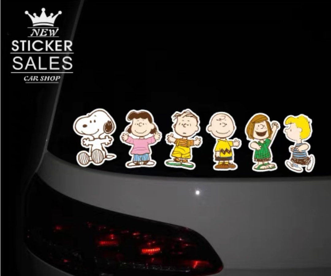 Snoopy Car Stickers, Vinyl Decal, Window Decorations - Etsy