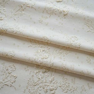 Golden White Jacquard Designer Brocade Embossed Fabric by Meter - Etsy