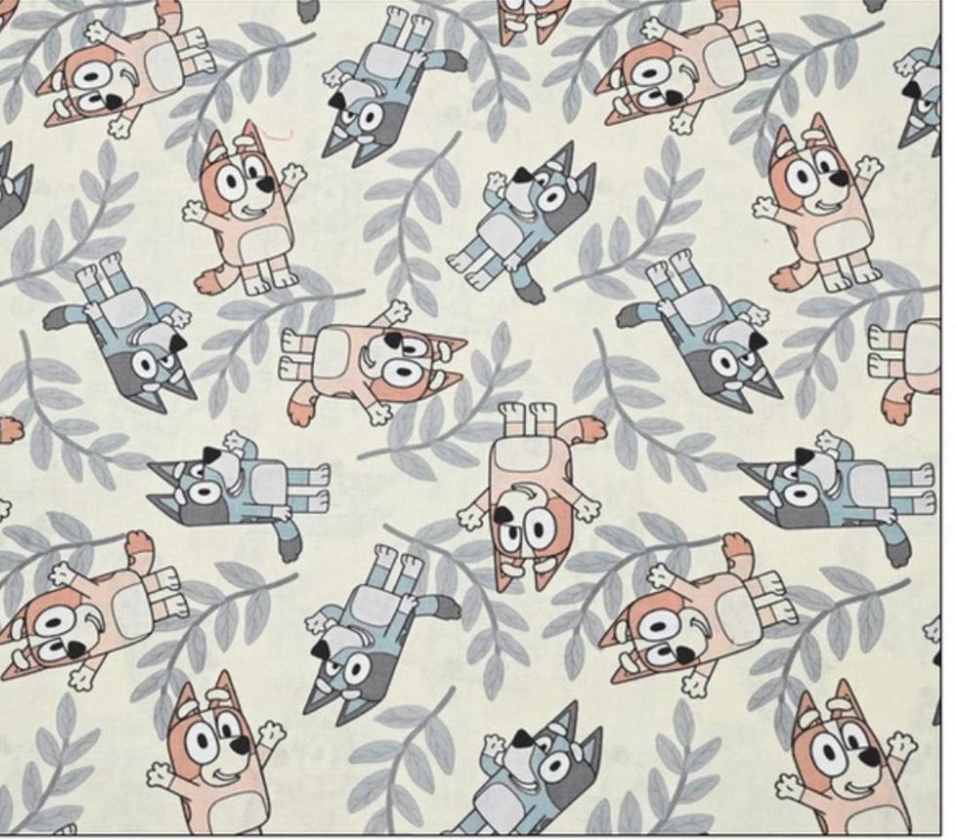 Cartoon Bluey 100% Cotton Fabric by Half Yard - Etsy
