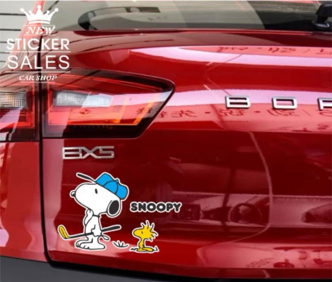 Snoopy Car Stickers, Vinyl Decal, Window Decorations - Etsy