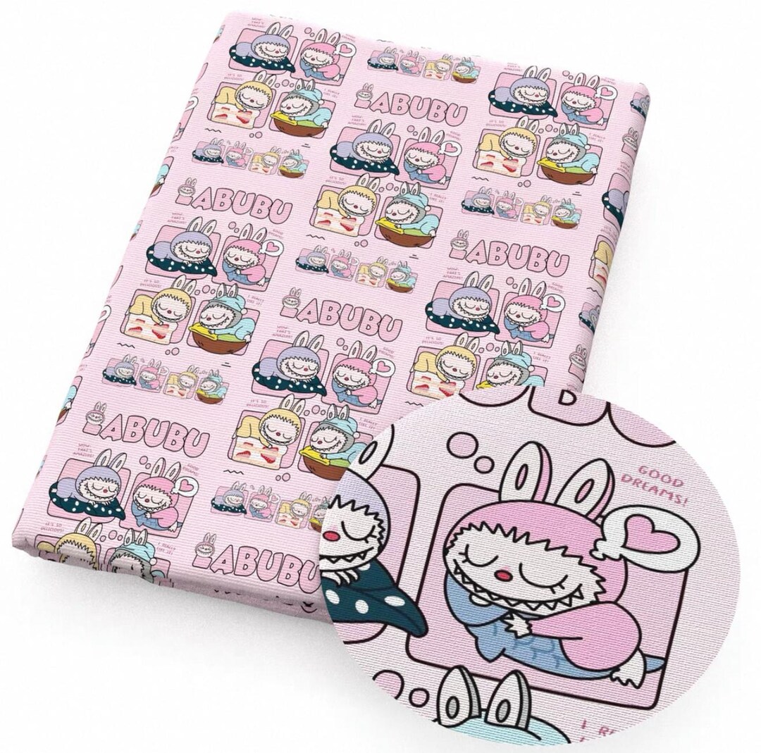 Labubu Polyester Cotton Fabric by Half Meter - Etsy