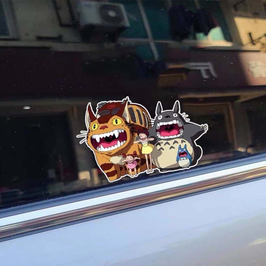 Totoro Car Stickers, Vinyl Decal, Window Decorations - Etsy