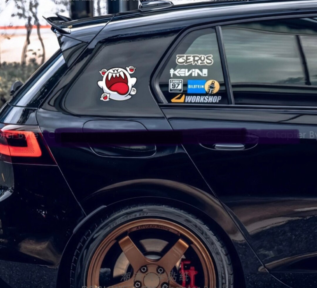 Mario Ghost Car Stickers, Vinyl Decal, Window Decorations - Etsy