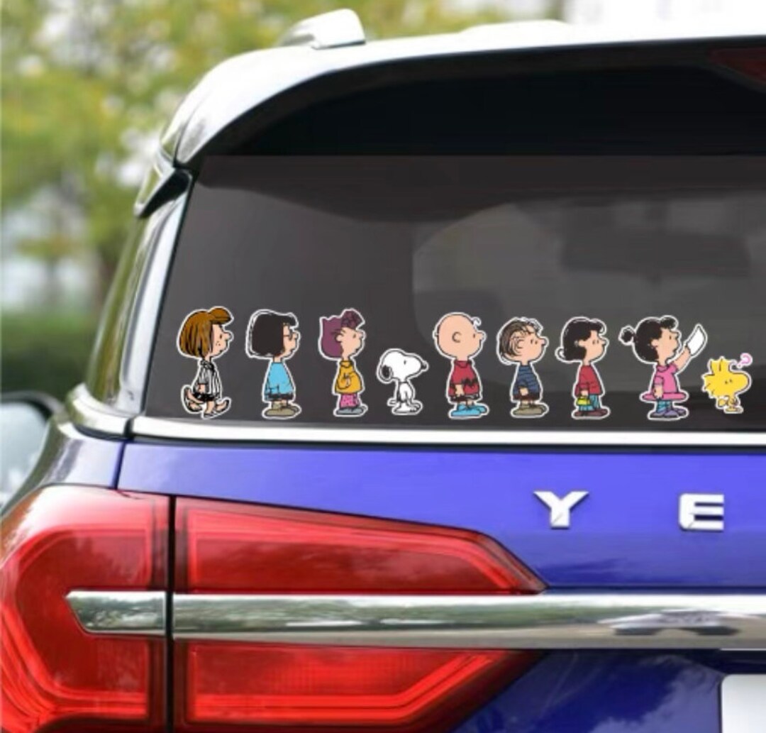 Snoopy Car Stickers, Vinyl Decal, Window Decorations - Etsy