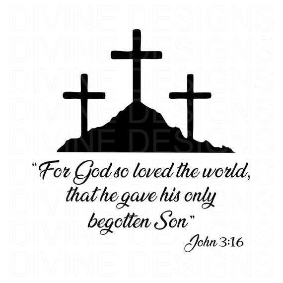 Three Crosses on A Hill SVG | Etsy