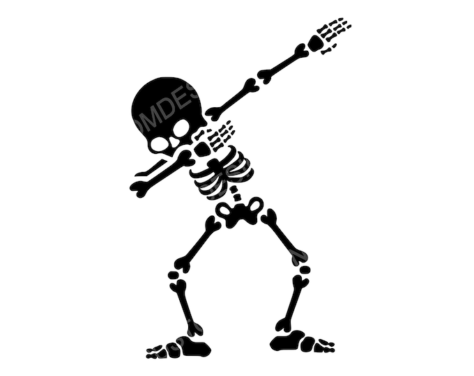 Dabbing Skeleton SVG PNG - Etsy