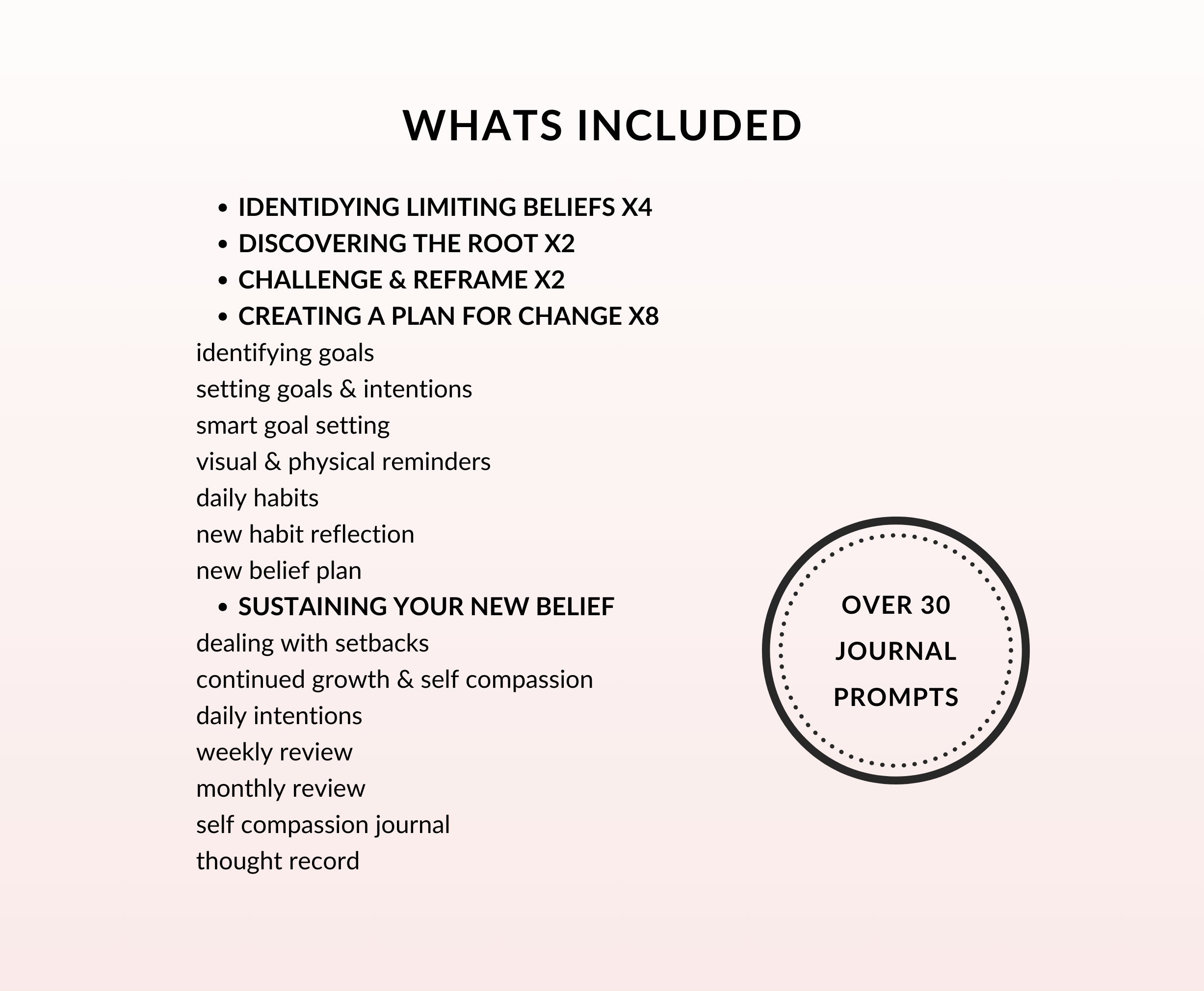Limiting Beliefs Worksheet, Self Therapy, Mental Health, Personal ...