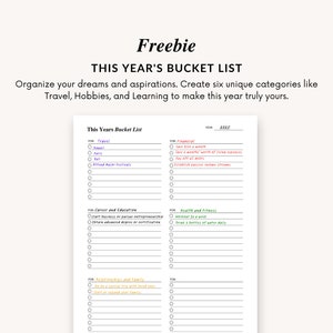 Yearly Review, End of Year Reflection, New Year Resolution, Reflection ...