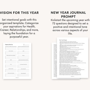 Yearly Review, End of Year Reflection, New Year Resolution, Yearly ...