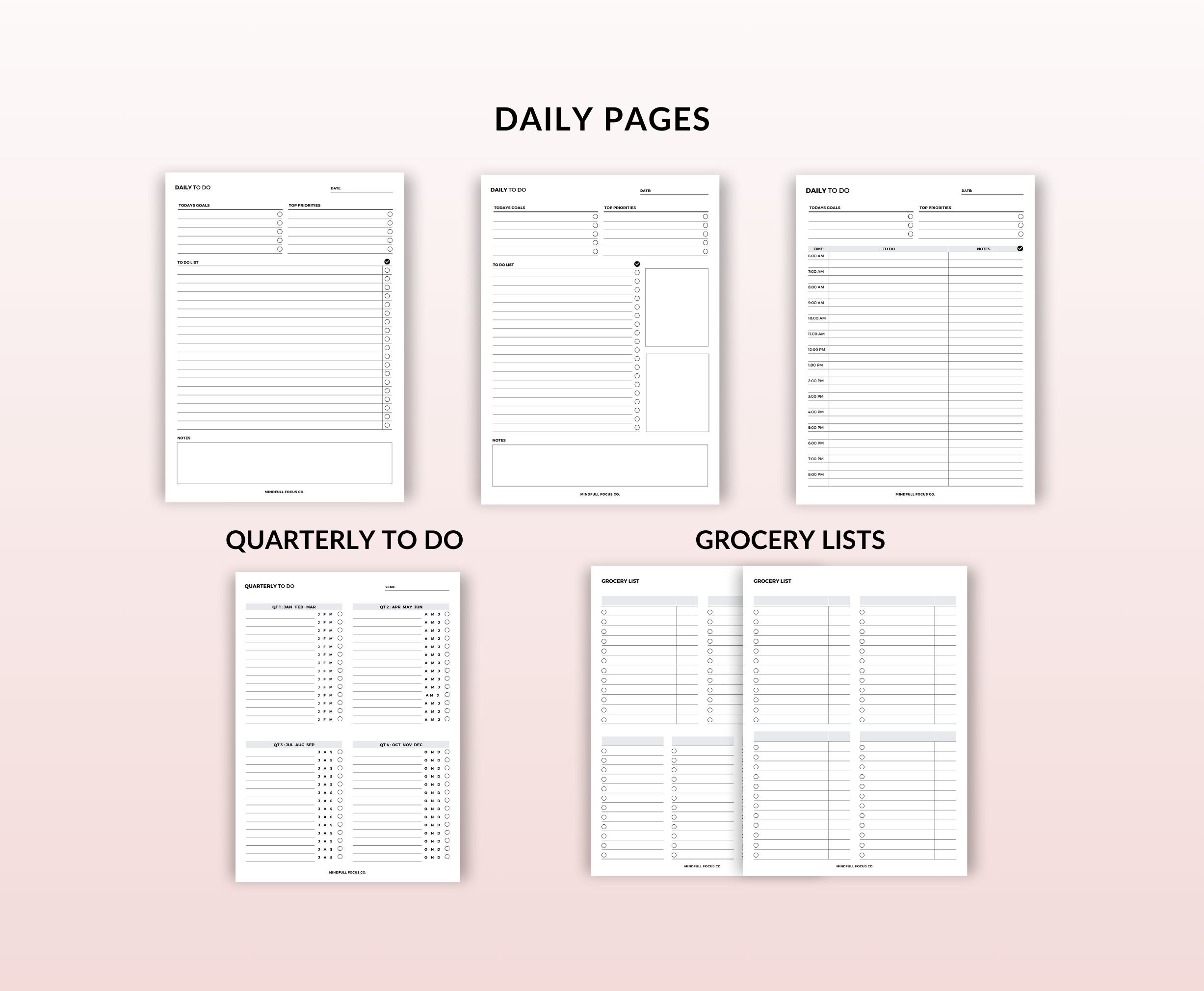 Printable To-do List Task Tracker, Daily To-do List, Work Planner ...