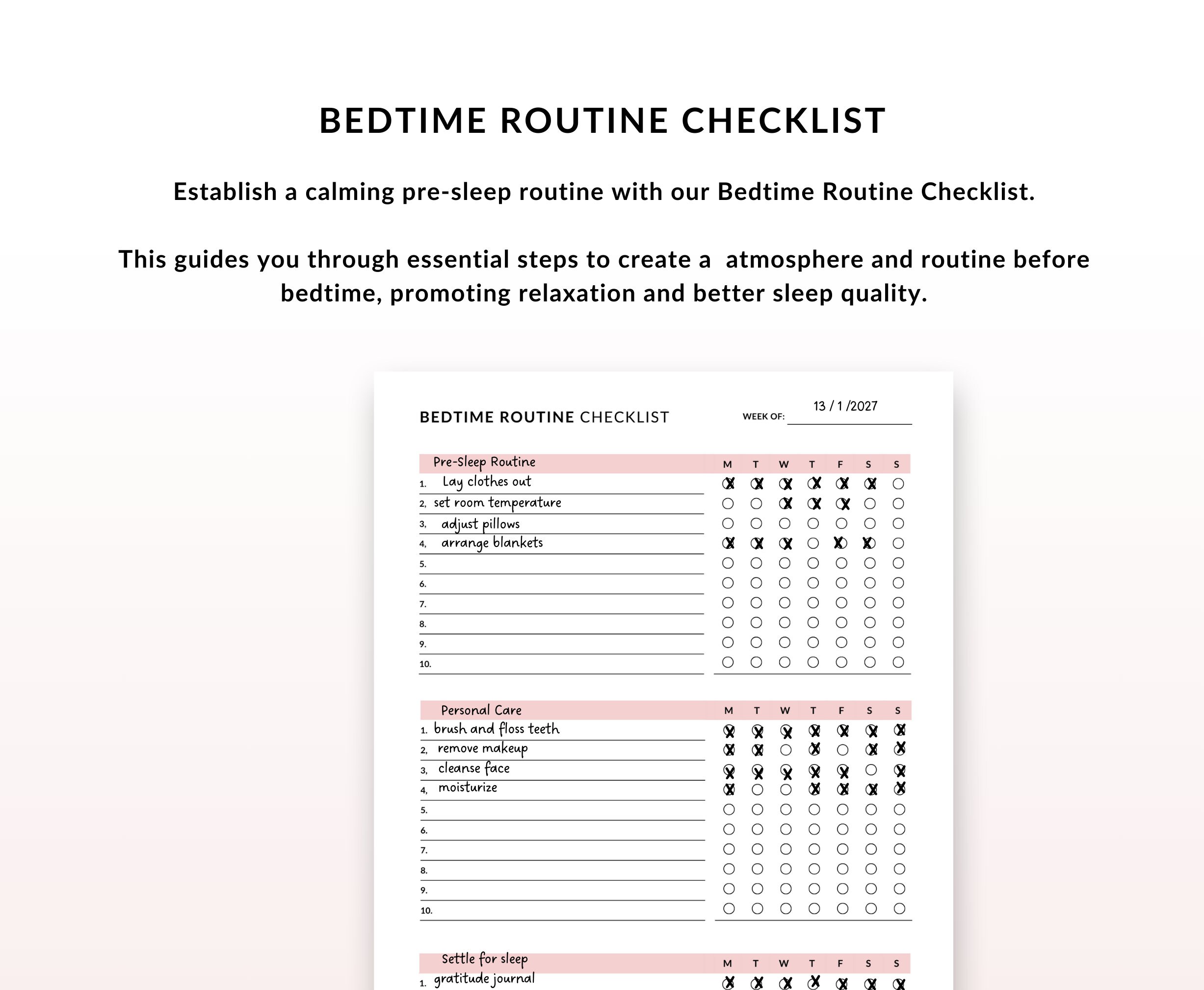 Printable Sleep Tracker, Sleeping Log, Monthly Sleep Tracker, Planner ...