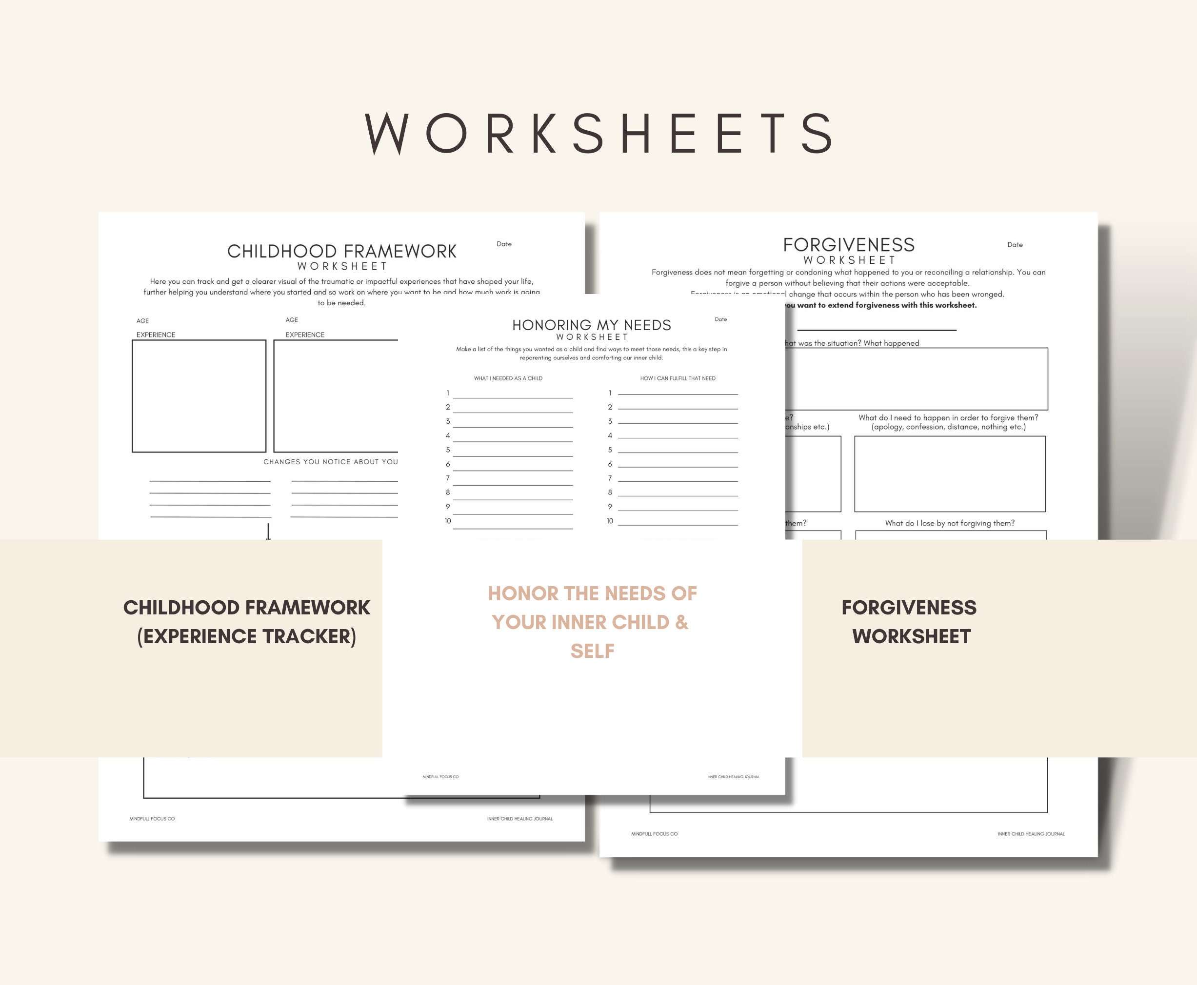 Inner Child Healing Journal Shadow Work Journal Therapy - Etsy