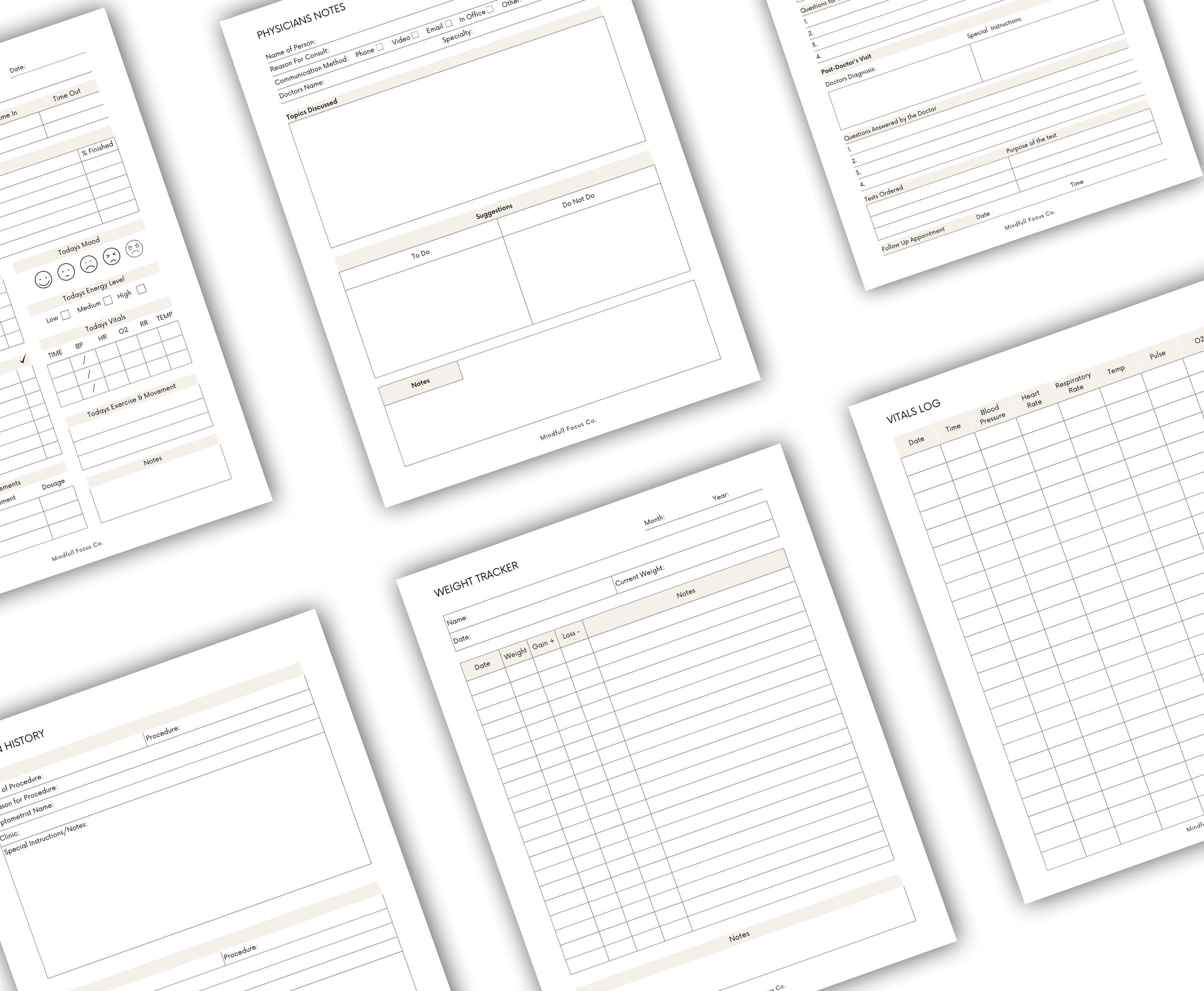 Health Care Planner, Medical Planner, Medical Binder, Family Medical ...