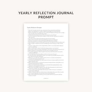 Yearly Review, End of Year Reflection, New Year Resolution, Reflection ...