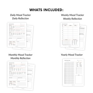 Printable Mood Tracker, Mood Journal, Daily Mood Tracker, Mood Tracker ...