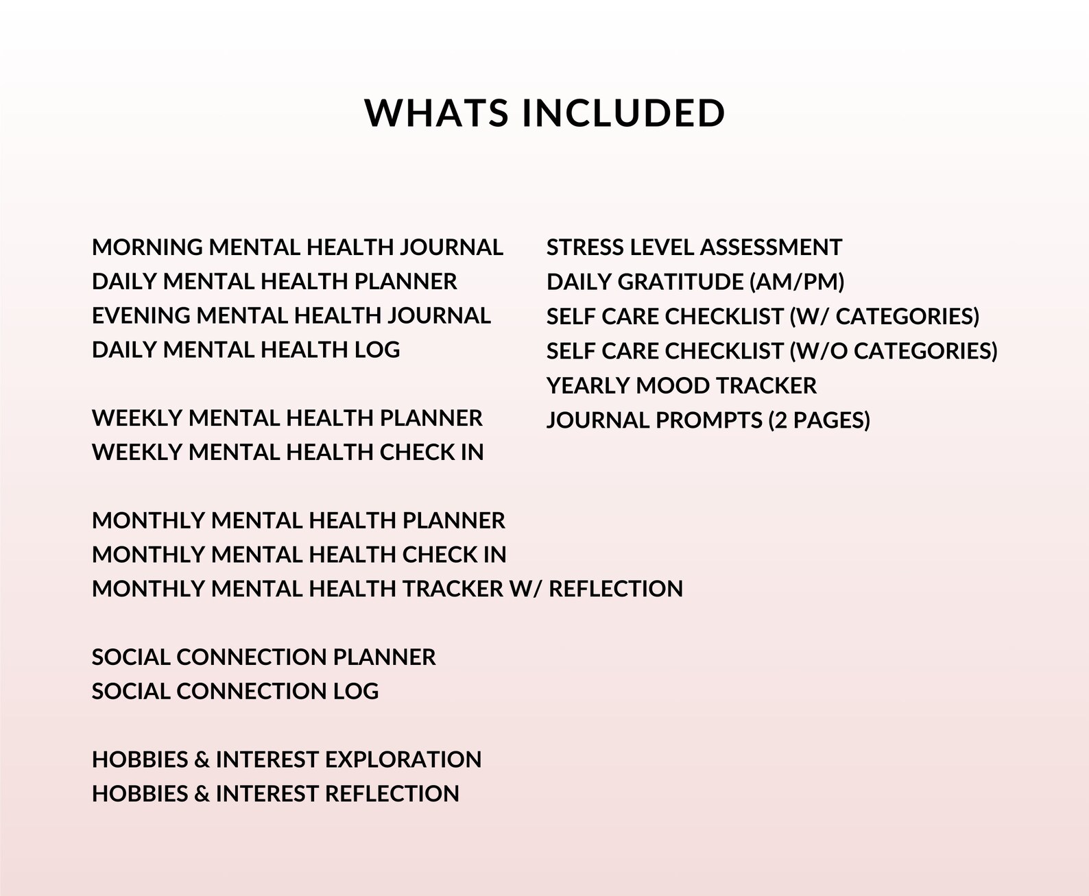 Daily Mental Health Check in |printable Journal |daily Journal ...