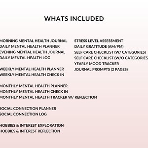 Daily Mental Health Check in |printable Journal |daily Journal ...