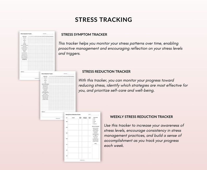 Stress Processing Worksheets, Stress Management, Mental Health, Planner ...