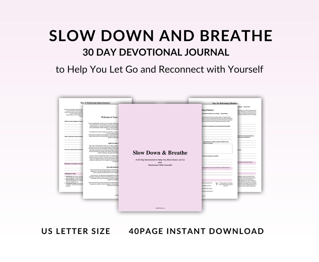 30 Day Devotional | Self Love Journal | Self Reflection | Mental Health ...