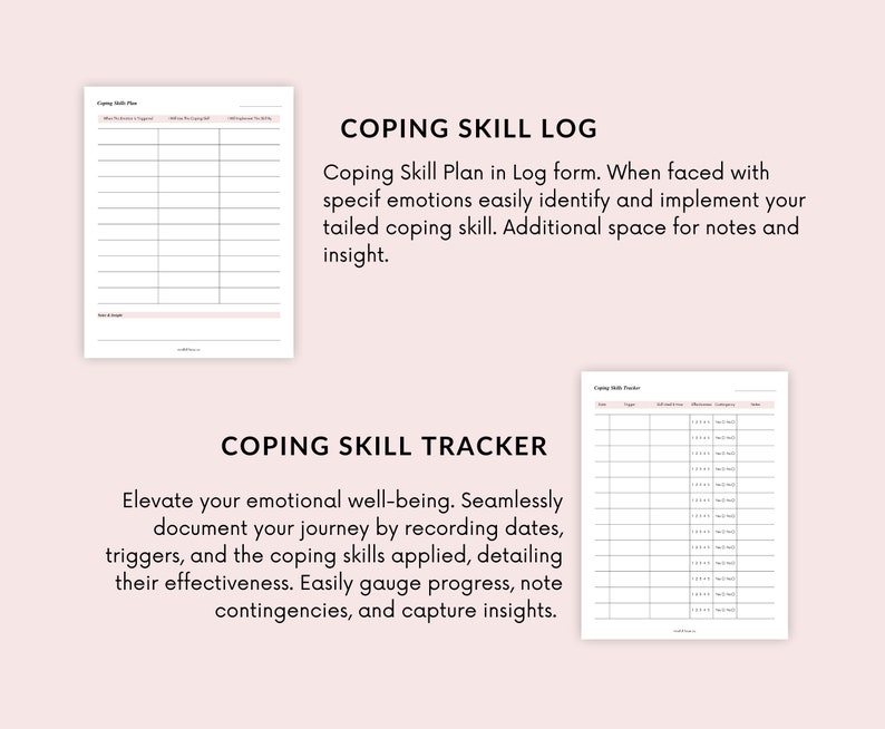 Coping Skills, Coping Skills Worksheets, Self Help, Therapy Tool ...