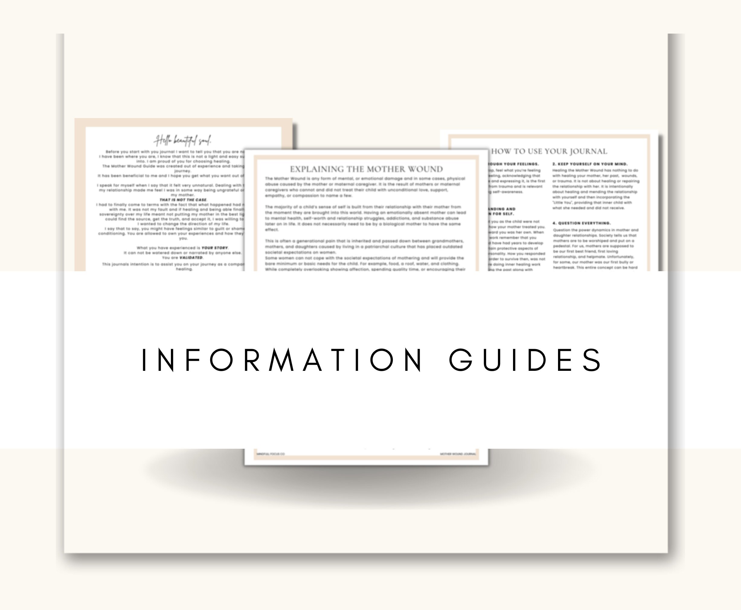 Mother Wound, Inner Child Healing, Absent Parent Journal, Mental Health ...