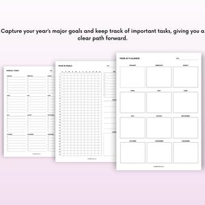 Annual Tracker Bundle, Year in Pixels, Habit Tracker, Mood Tracker ...